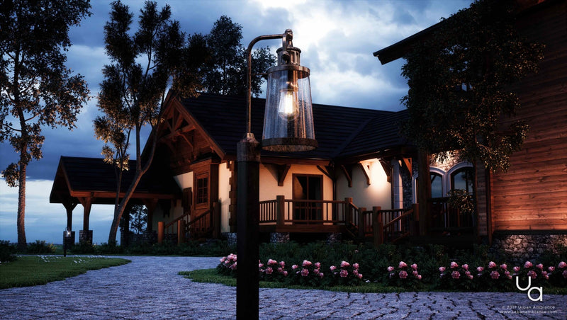 A Beautiful Outdoor Post Light for Your Yard – Urban Ambiance