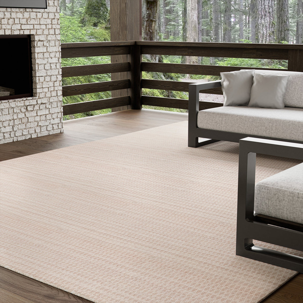 UER0180 Luxury Flat-Weave Synthetic Medium-Pile Rug – Urban Ambiance