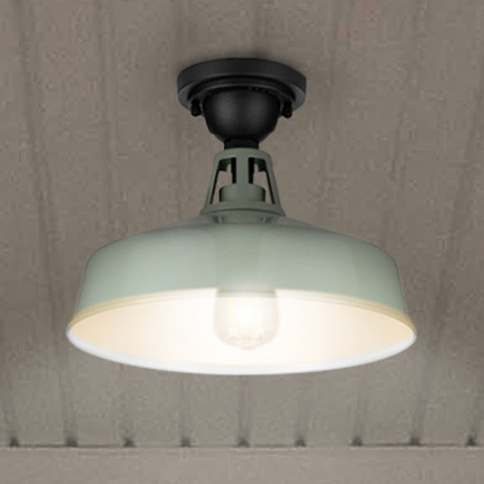 UHP1494 Industrial Outdoor Ceiling Light, 9-1/2''H x 13-1/4"W x 13-1/4 ...