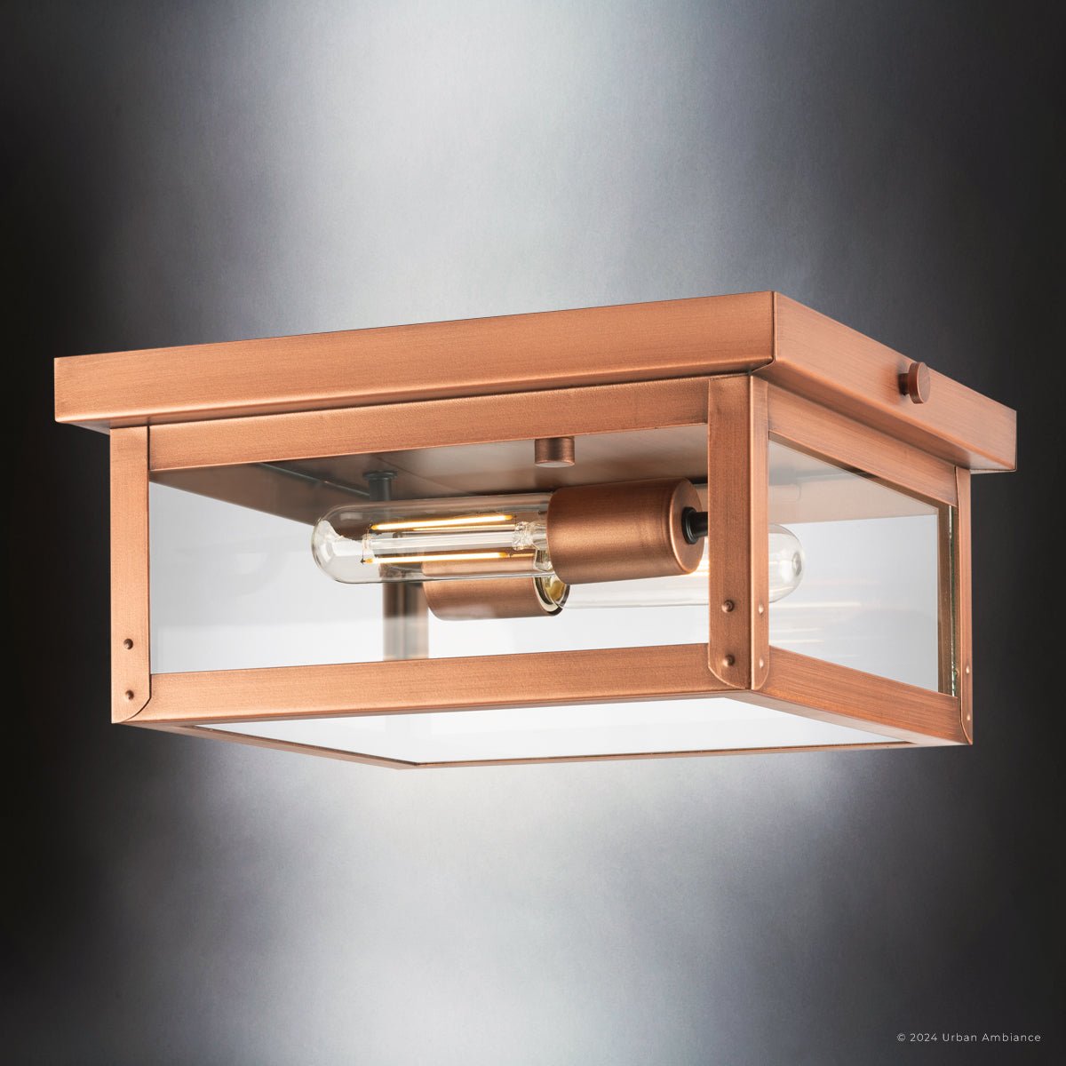 UHP1531 Modern Farmhouse Outdoor Ceiling Light, 5-1/2''H x 12-3/8"W x ...