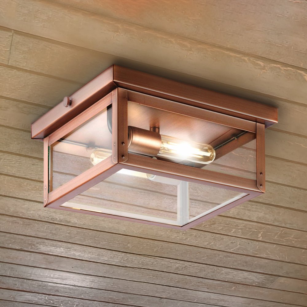 UHP1531 Modern Farmhouse Outdoor Ceiling Light, 5-1/2''H x 12-3/8"W x ...