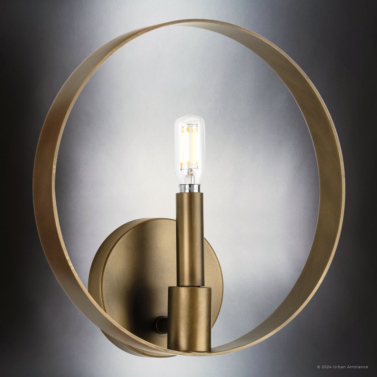 UHP4488 Posh Indoor Wall Sconce, 11-1/4''H x 3"W x 11''D, Aged Bronze ...