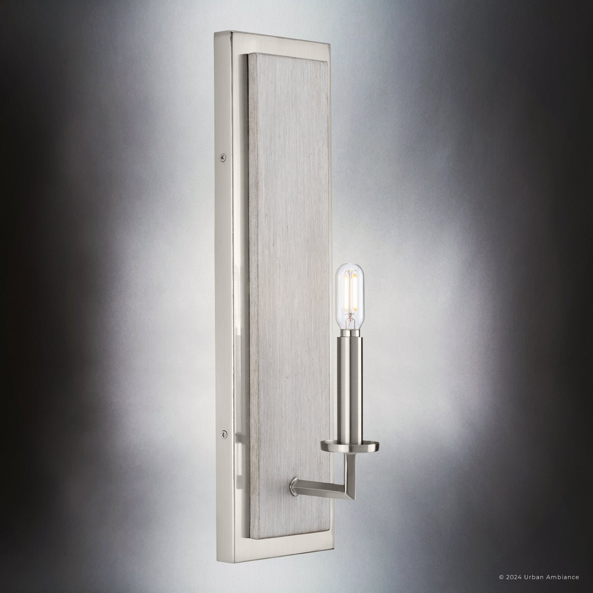 UHP4570 Posh Indoor Wall Sconce, 18-1/8''H x 4-1/2"W x 5-1/2''D, Brush ...