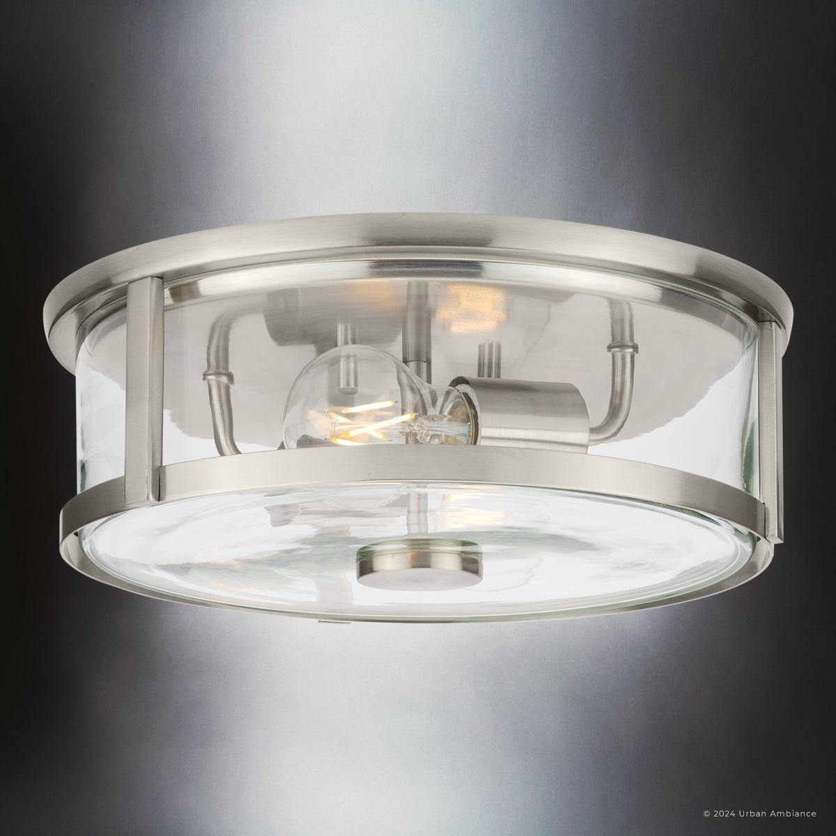 UHP4594 Modern Farmhouse Indoor Ceiling Light, 4-3/8''H x 12-5/8"W x 1 ...