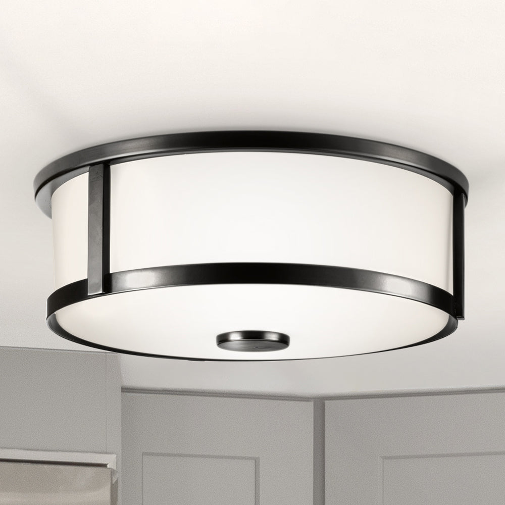 UHP4599 Modern Farmhouse Indoor Ceiling Light, 4-5/8''H x 12-5/8"W x 1 ...