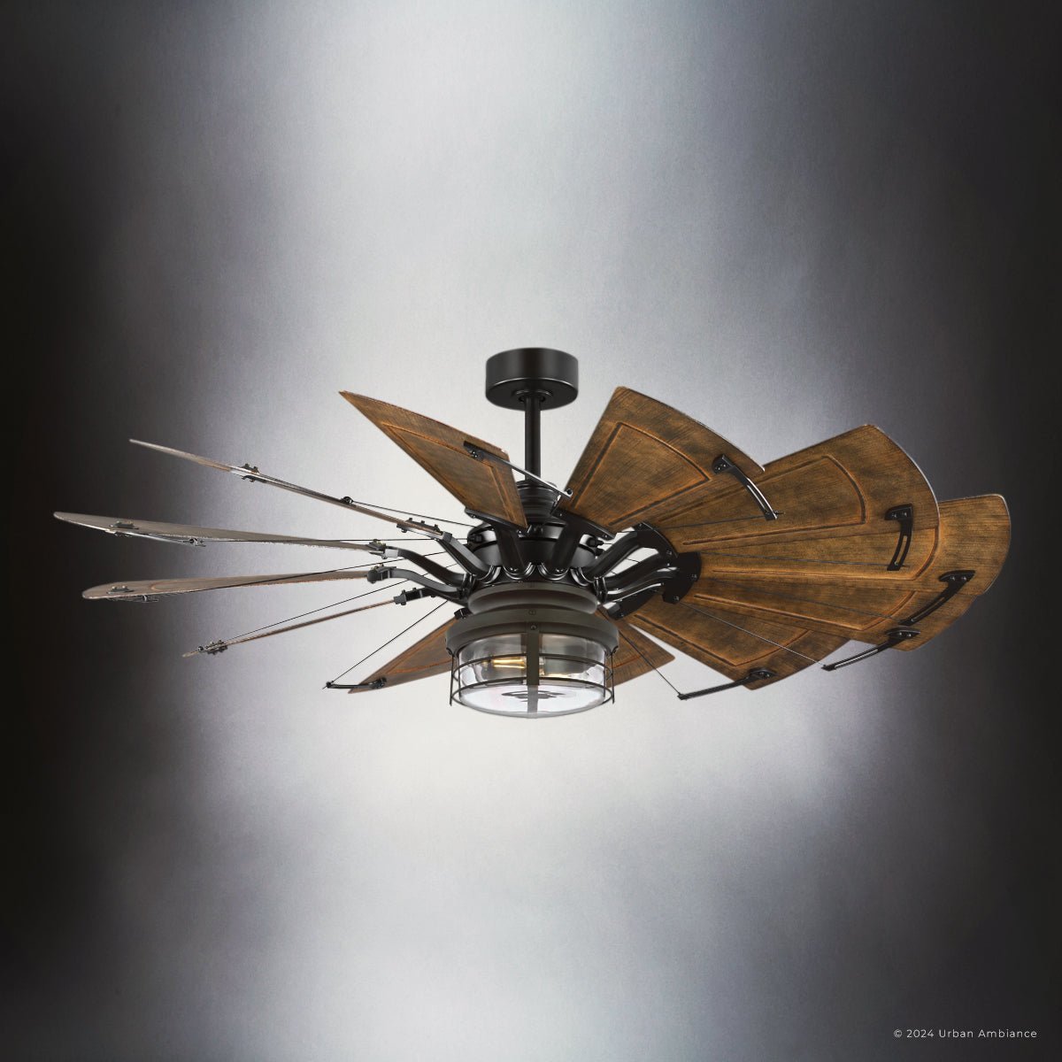 UHP9479 Tuscan Indoor Ceiling Fan, 11''H x 12"W x 12''D, Architectural ...