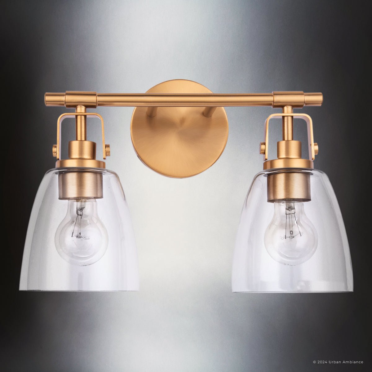 ULB2372 Modern Farmhouse Indoor Bath Light, 14.56"W x 7"D x 10.6"H, Sa ...