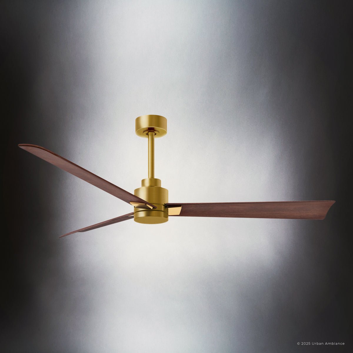 UMC9025 Contemporary Indoor/Outdoor Ceiling Fan, 8" (Plus Downrod) H x ...