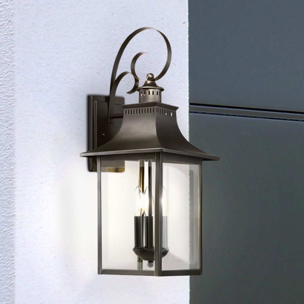 UQL1755 English Country Outdoor Wall Sconce, 22.00''H x 9.00''W x 9.75 ...