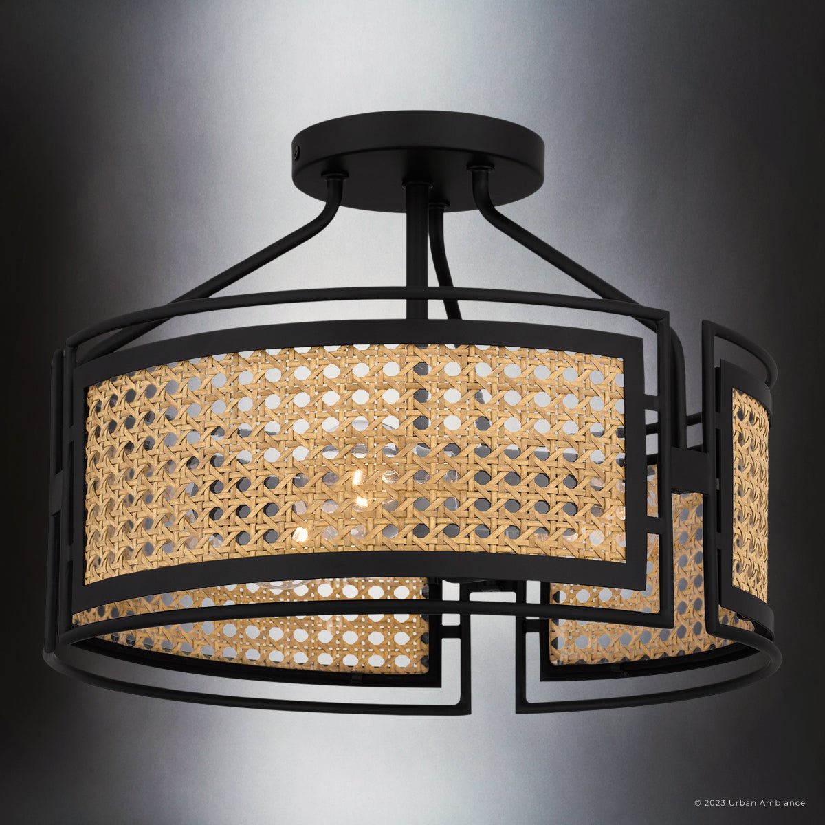 UQL5001 Bohemian Indoor Ceiling Light, 10.50''H x 14.50''W x 14.50''D ...