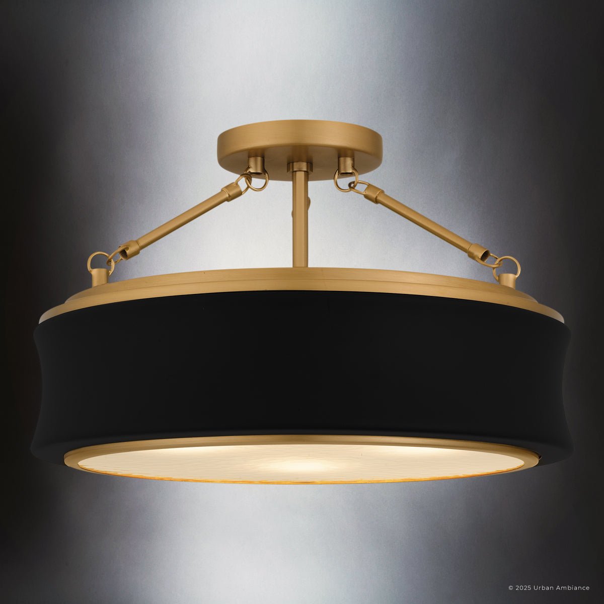 UQL6422 Cosmopolitan Indoor Ceiling Light, 10.00''H x 16.00''W x 16.00 ...