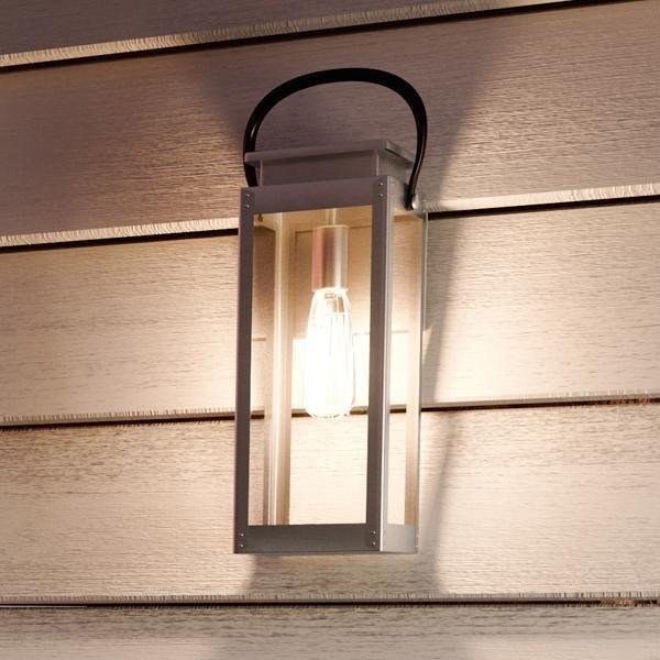 UHP1130 Modern Farmhouse Outdoor Wall Light, 15-7/8"H x 6-1/2"W, Stain ...