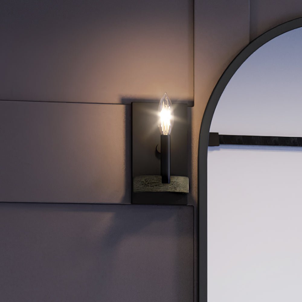 Wall Sconces Bronze Finish Bloc 2 Light LED Outdoor Wall Sconce In