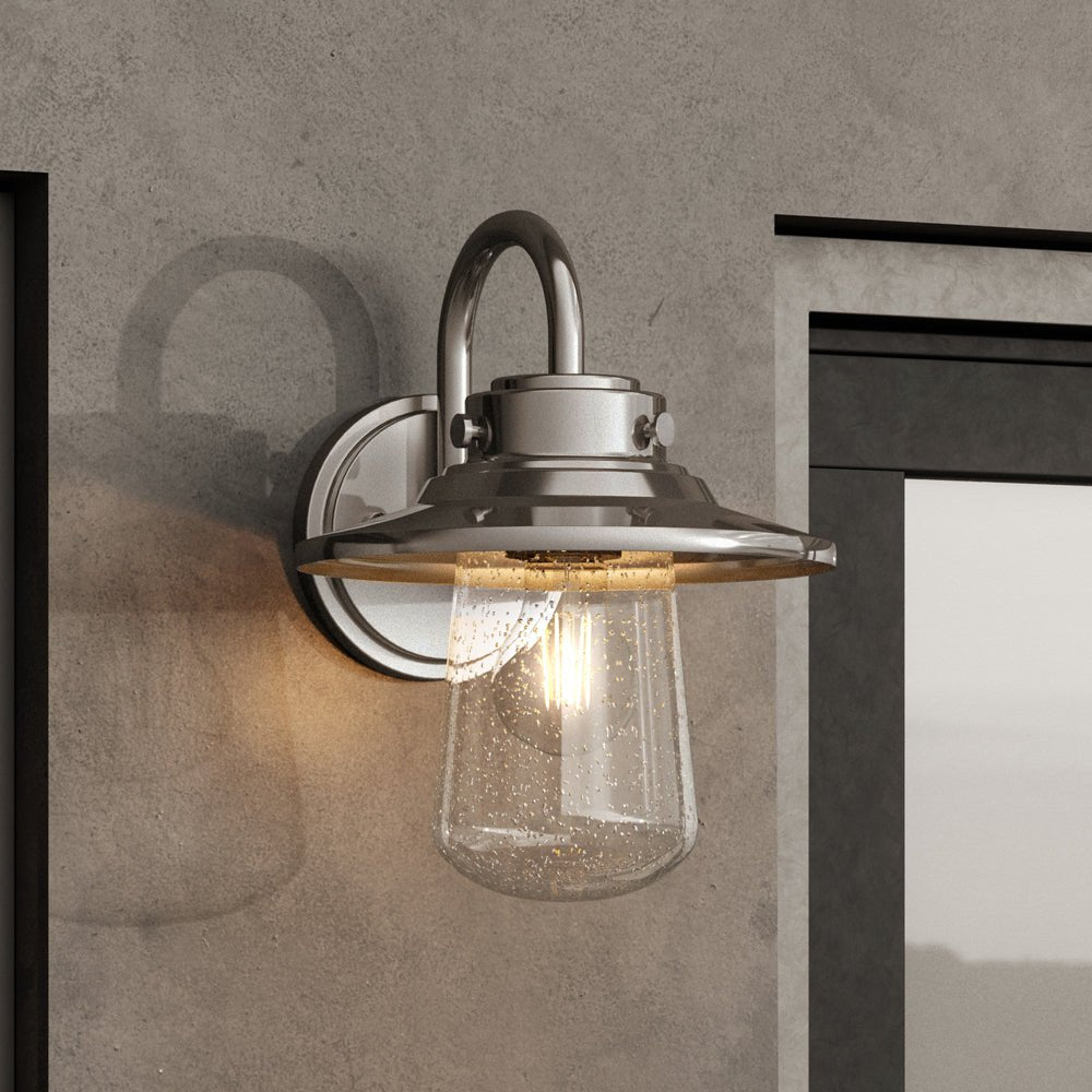 Wall Sconce Satin Stainless Steel Origin 21 Corbiel 5.91 In W 1 Light