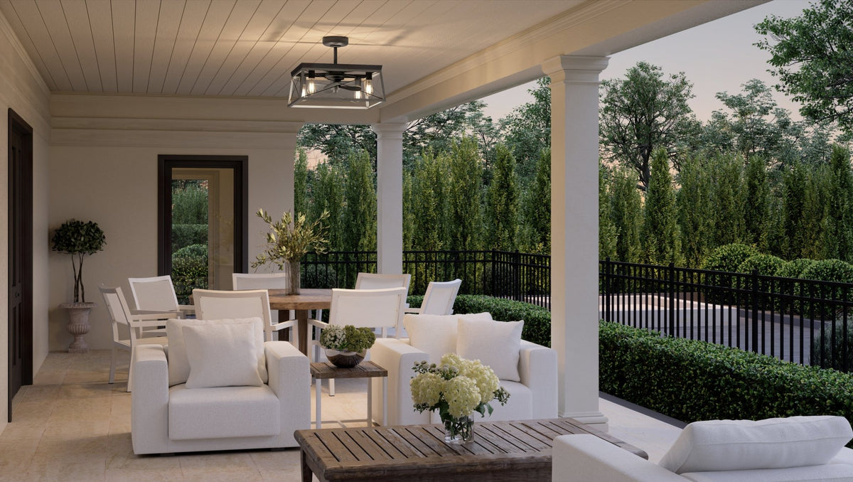 UHP9241 Farmhouse Ceiling Fan 17''H x 22''W, Charcoal Finish, Berkeley ...