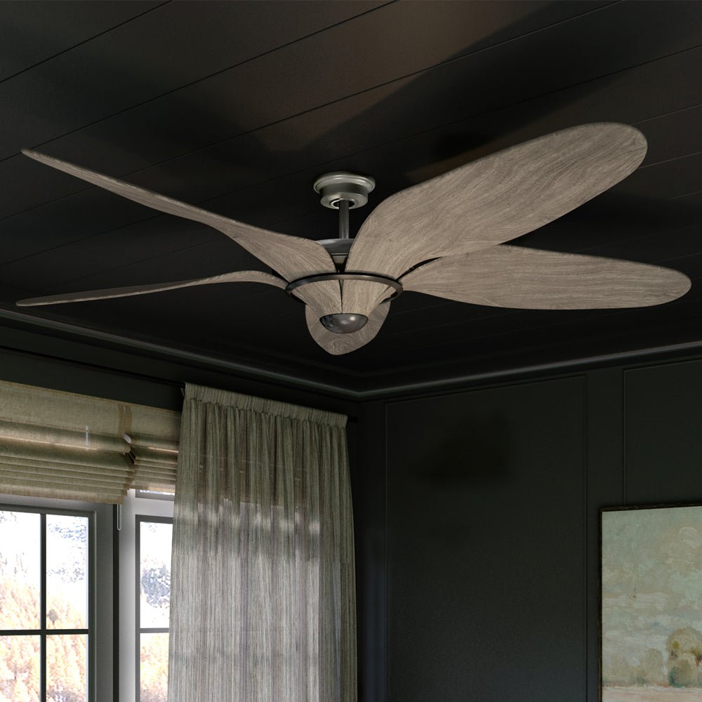 UHP9261 Urban Loft Ceiling Fan 14.25''H x 60''W, Aged Nickel Finish, B ...
