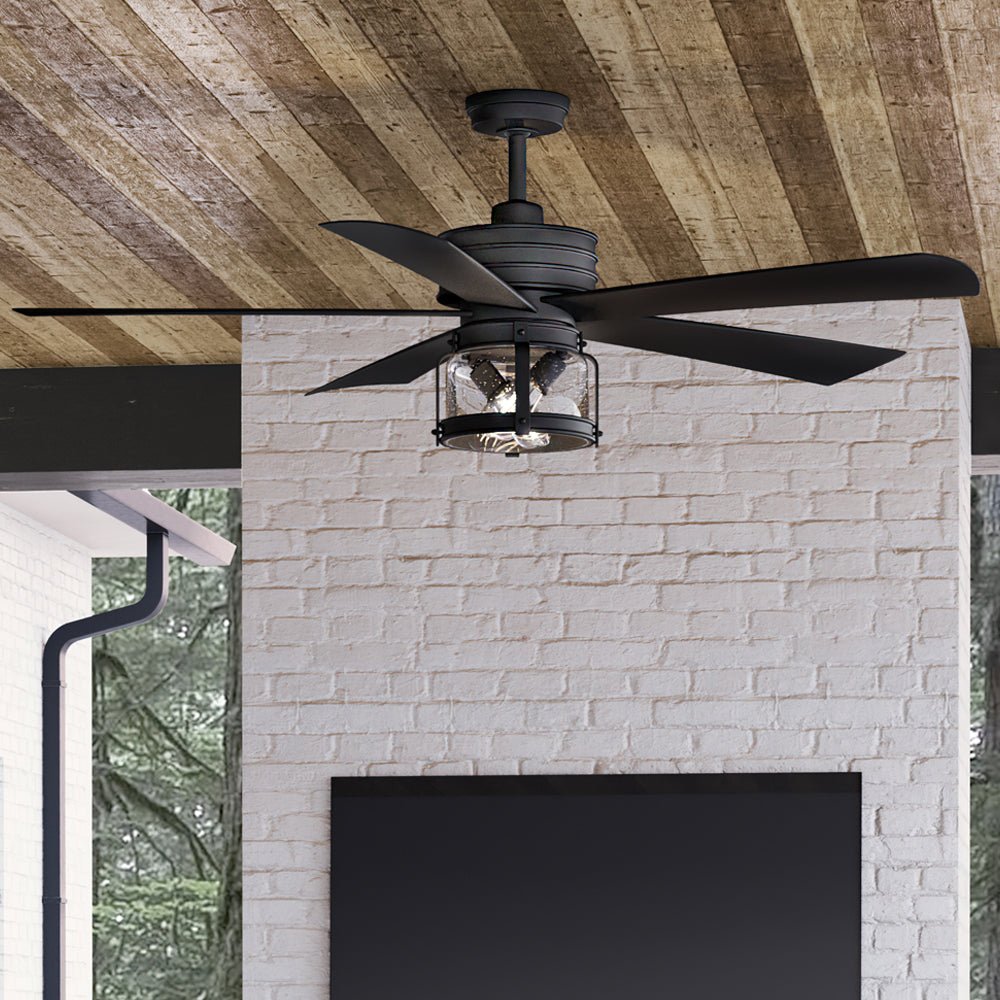 UHP9302 Coastal Ceiling Fan 20.755''H x 56''W, Olde Iron Finish, Cairn ...