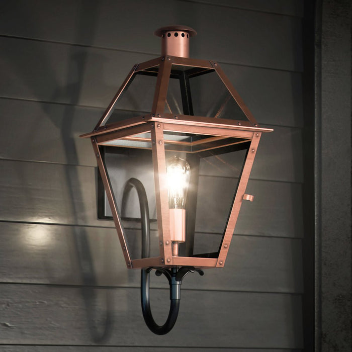 UQL1374 Rustic Outdoor Pendant, 30''H x 28''W, Rustic Copper Finish, P ...